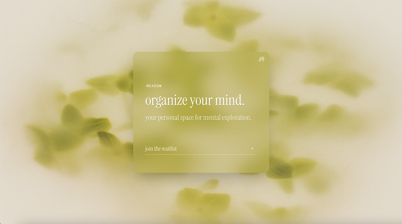 Meadow — organize your mind.
